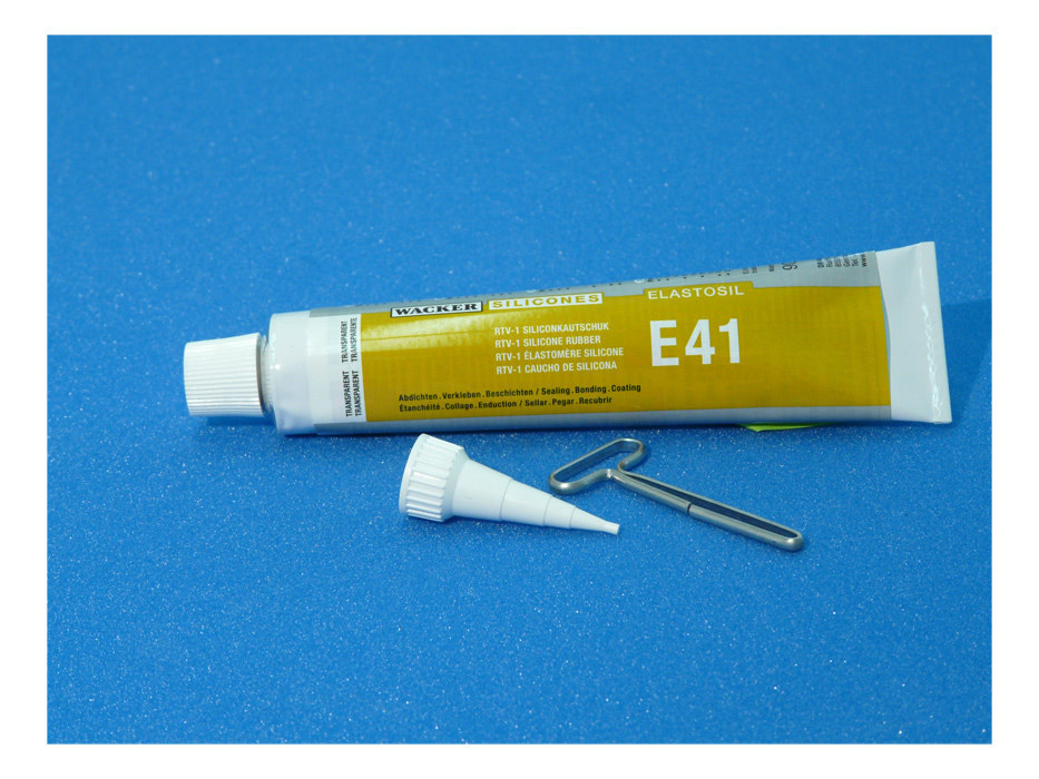Elastosil E41 - fließfähiger, Essigsäure-vernetzender RTV-1 Silikonkautschuk mit guten ...