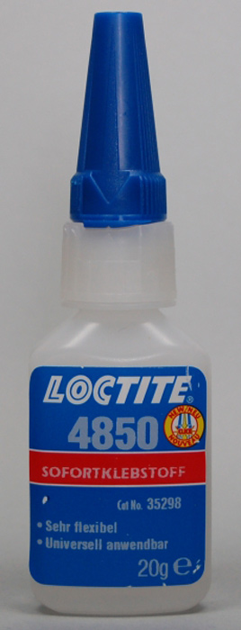 Loctite 4850 - Sofortklebstoff - flexibel und biegbar. Niedrige ...